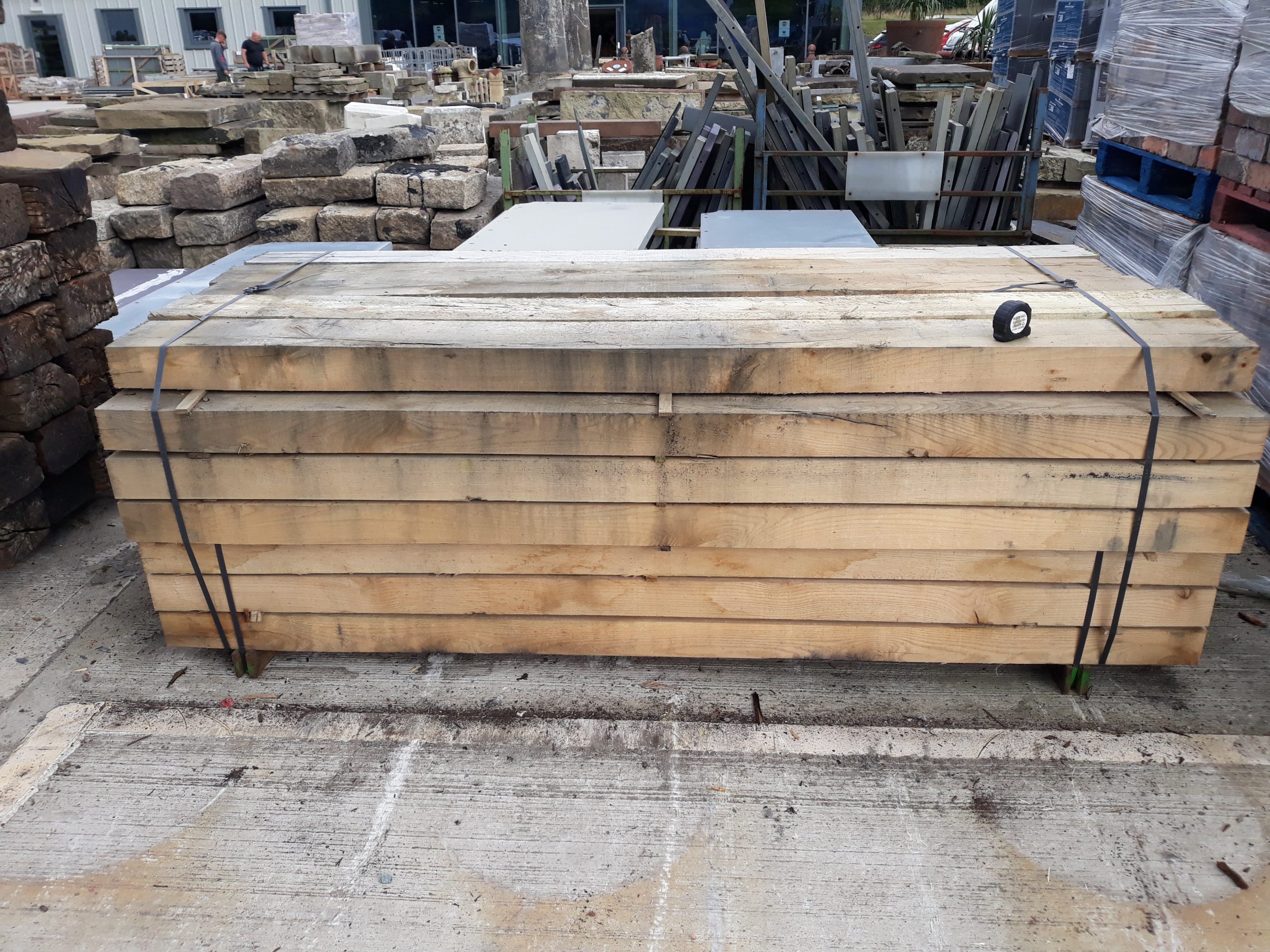 New European Oak Railway Sleepers 2.40m x 200mm x 100mm - Roofing and ...
