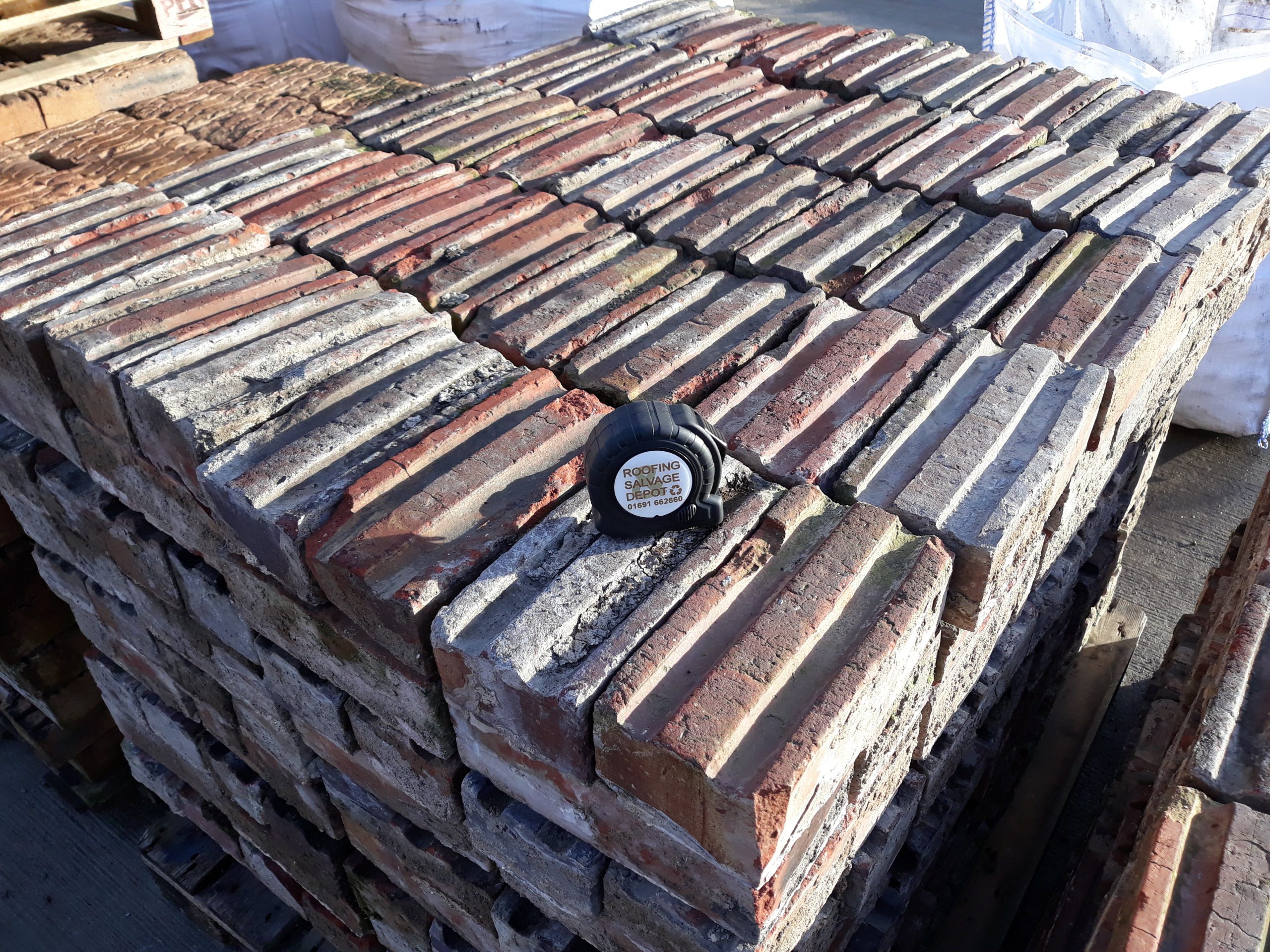 Batch Of 700 Reclaimed Victorian Brindle Clay Paver Drainage Channel ...