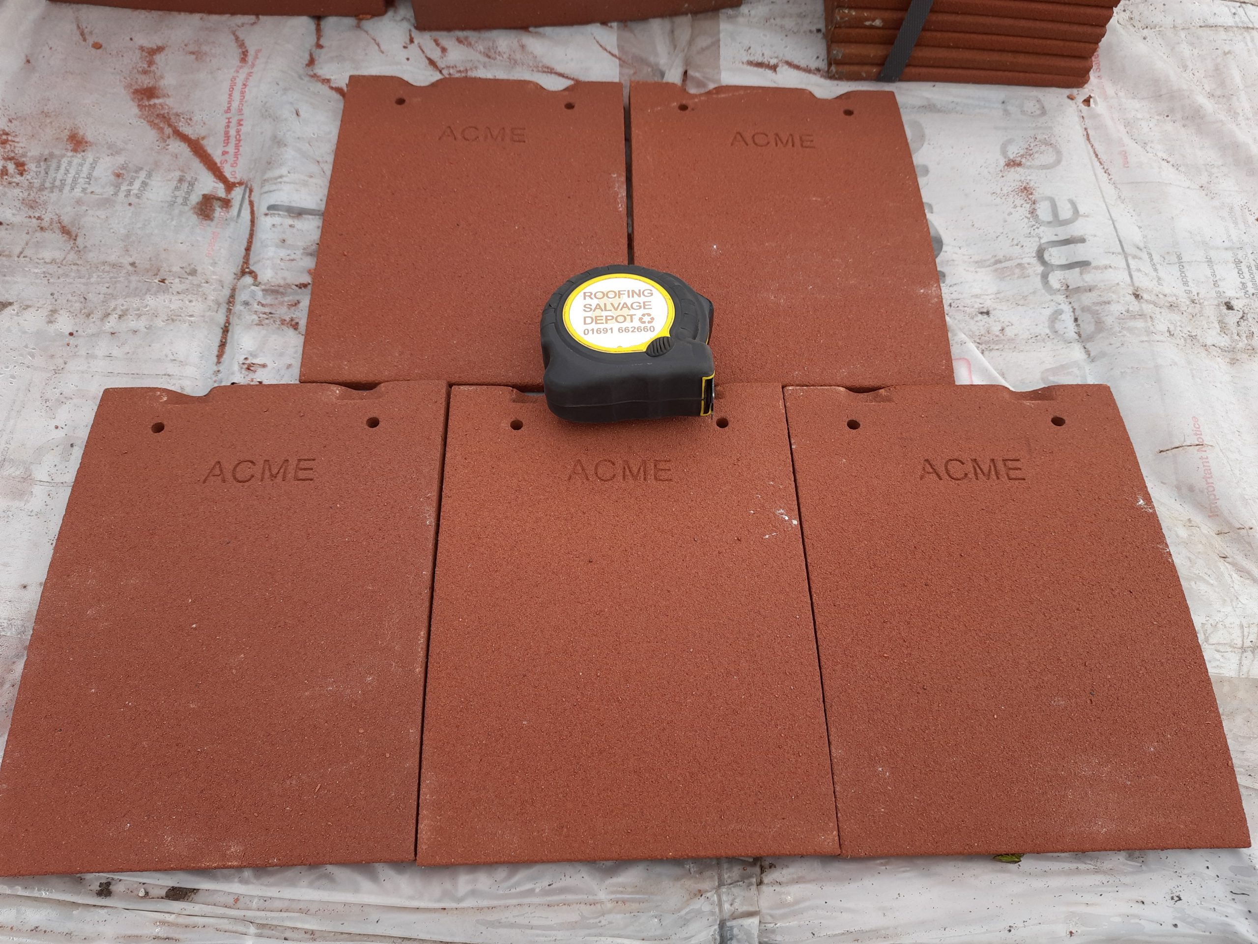 Marley Eternit New Acme Clay Eave Roof Tiles Red Sandfaced Per 100 ...