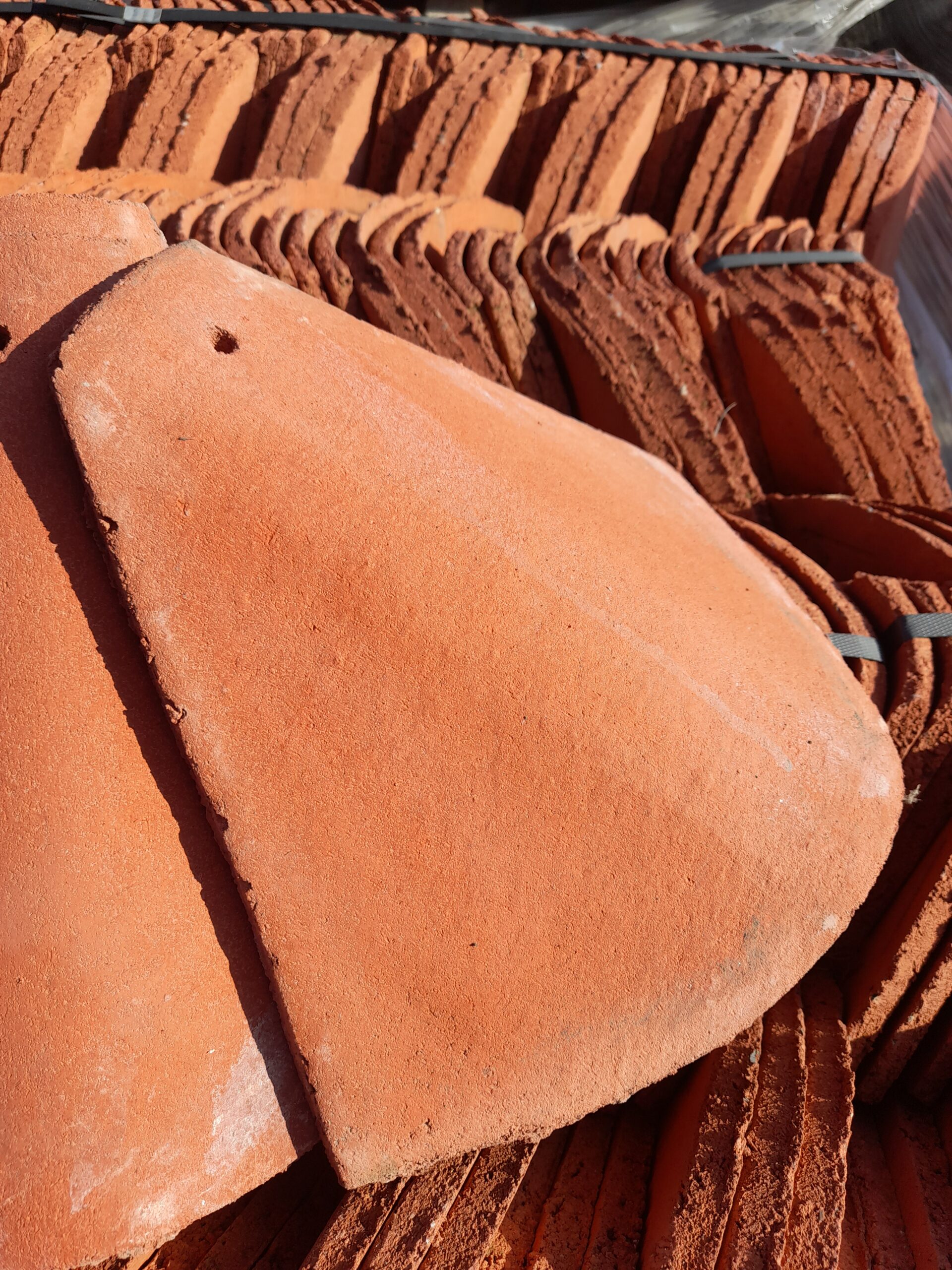 A Batch of 200 New Redland Concrete Terracotta Bonnet Hip Tiles ...
