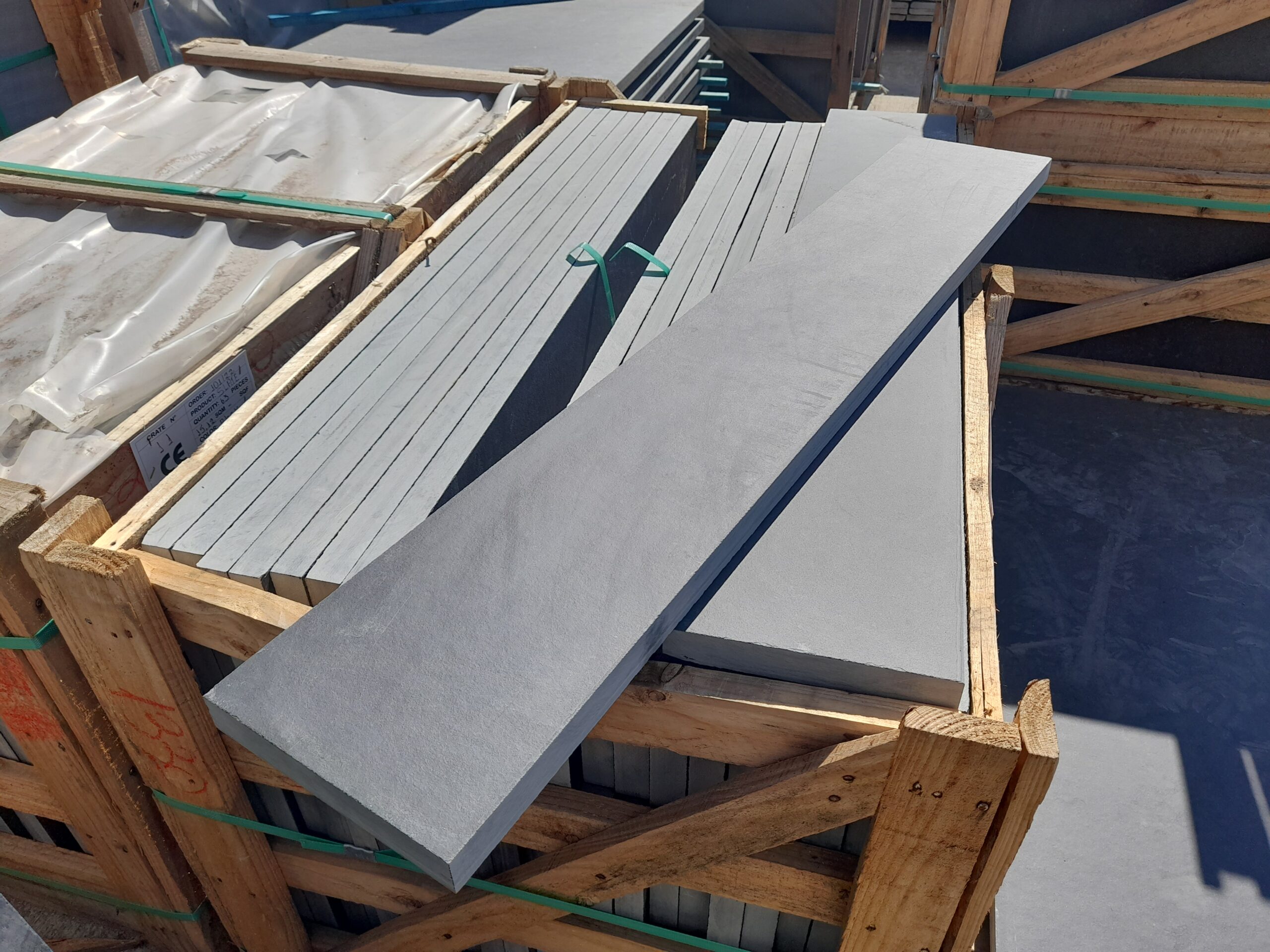 New Brazilian Slate Copings Sills Shelves Steps Flooring 1200 x 200mm ...