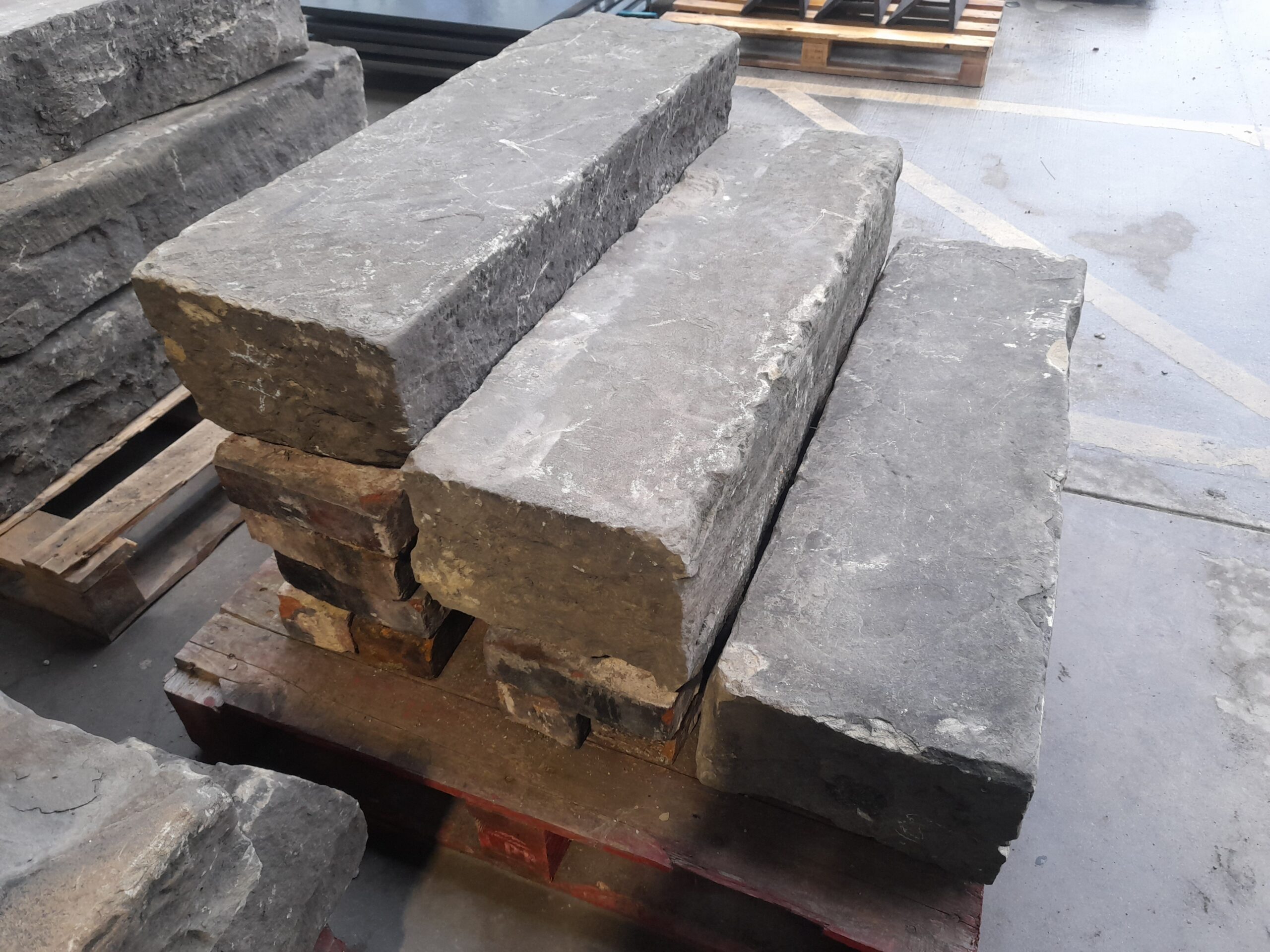 Reclaimed Selection of Rustic Tooled York Stone Steps Threshold 36 ...