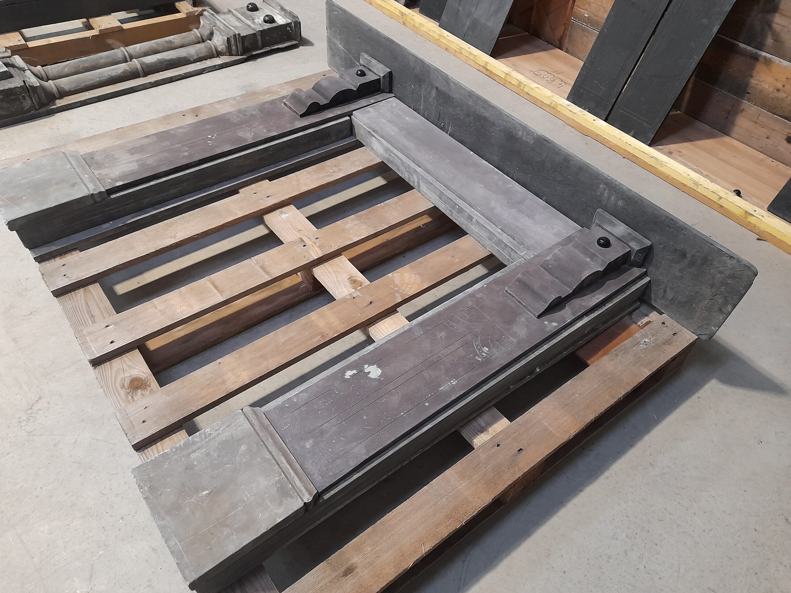 Reclaimed Antique Victorian / Edwardian Welsh Slate Fire Surround ...