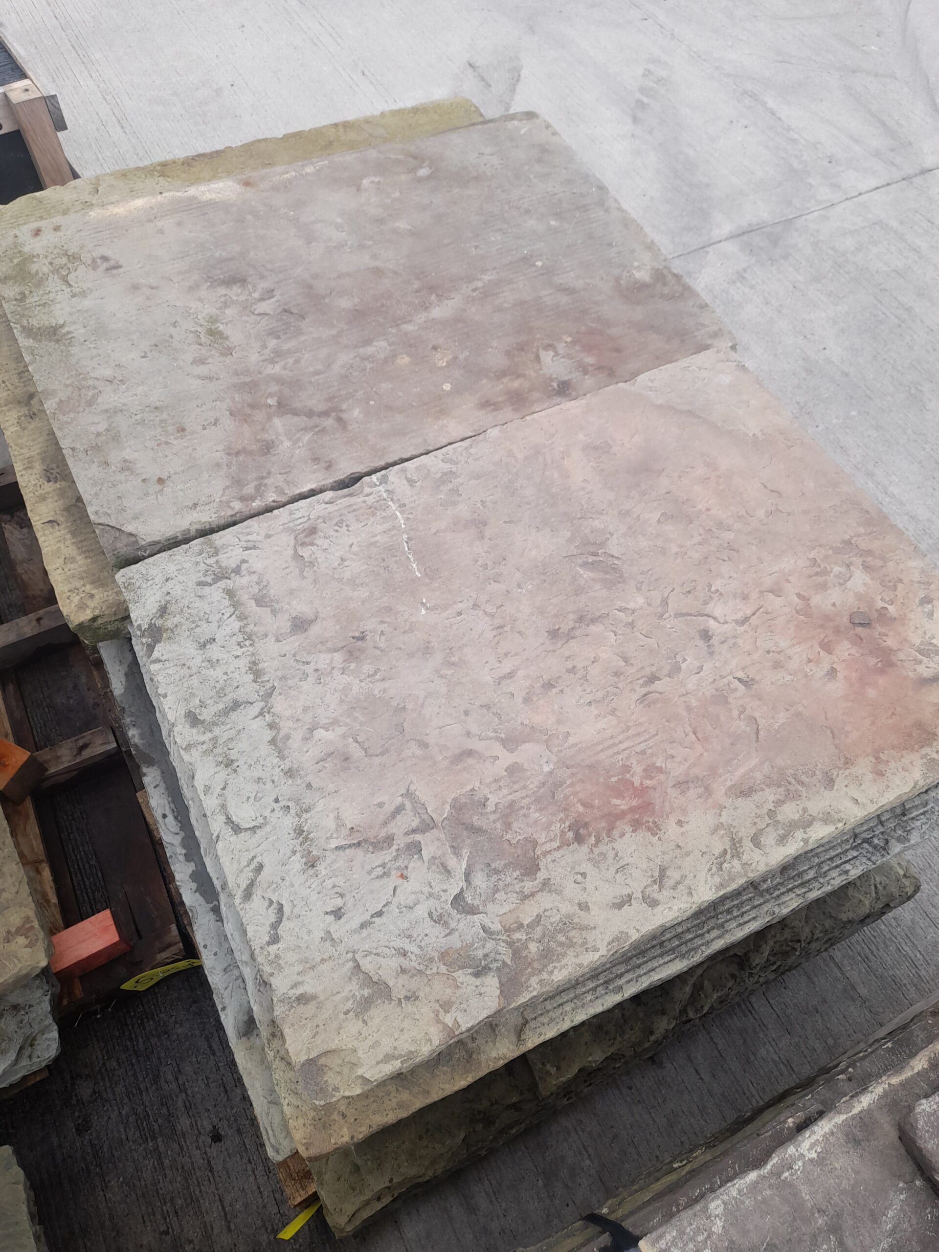 Reclaimed Batch of Striated York Stone Flags Slabs- Per Square Yard ...