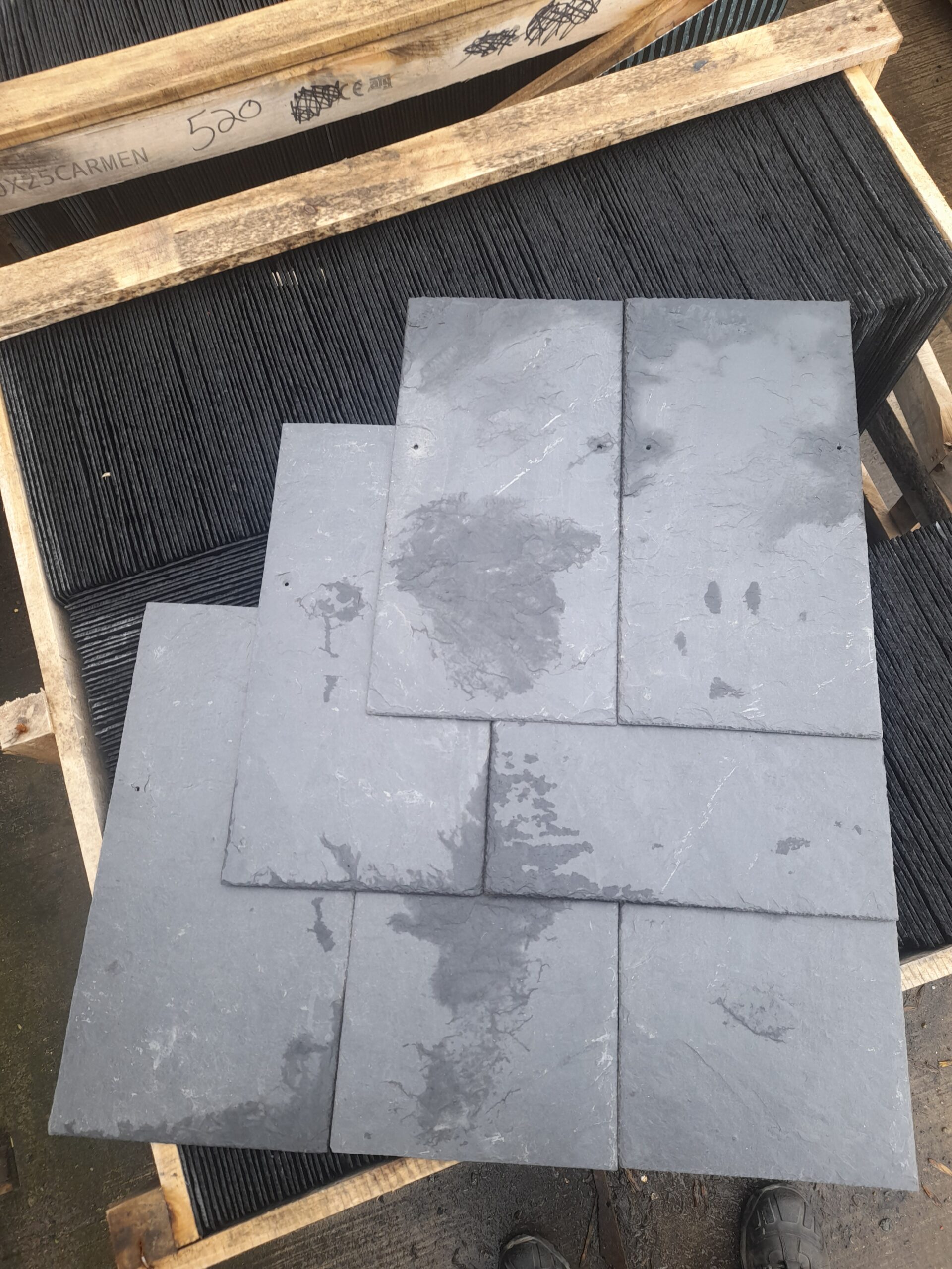 New SSQ Domiz Prime 500mm x 250mm Blue Grey Spanish Slates - Per 100 ...