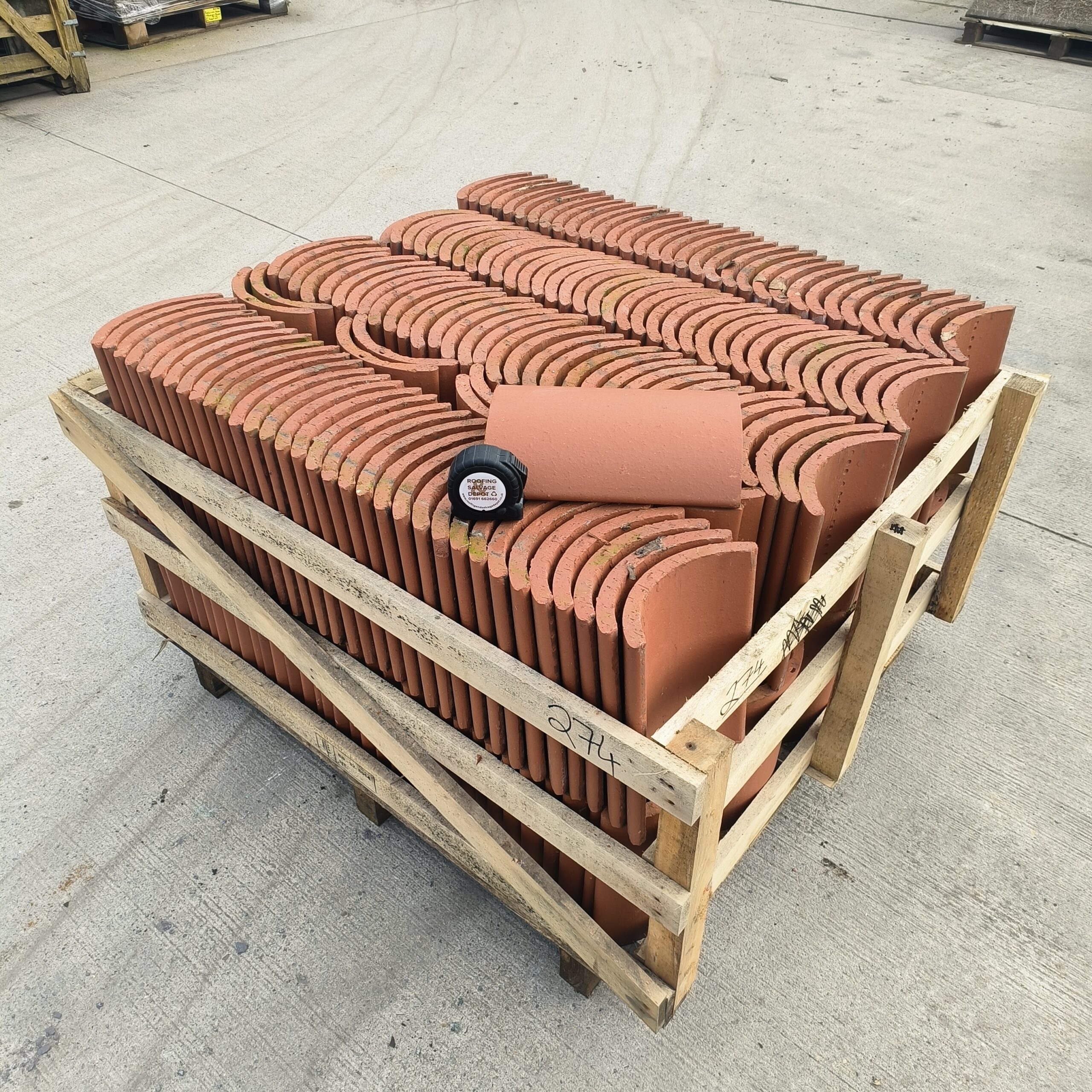 New Marley Clay Third Round Ridge Tiles Red Smooth - Per 100 - Roofing ...