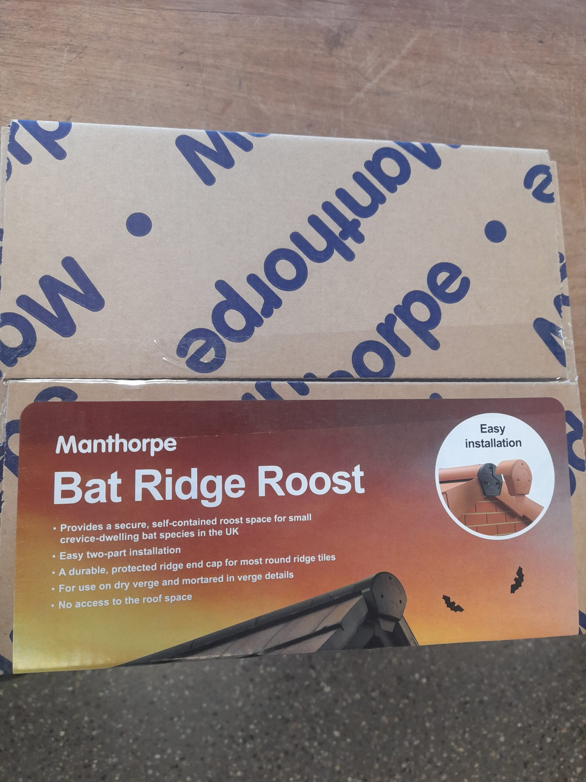 Manthorpe GBAT-R Bat Ridge Roost End Cap - Per One - Roofing and ...