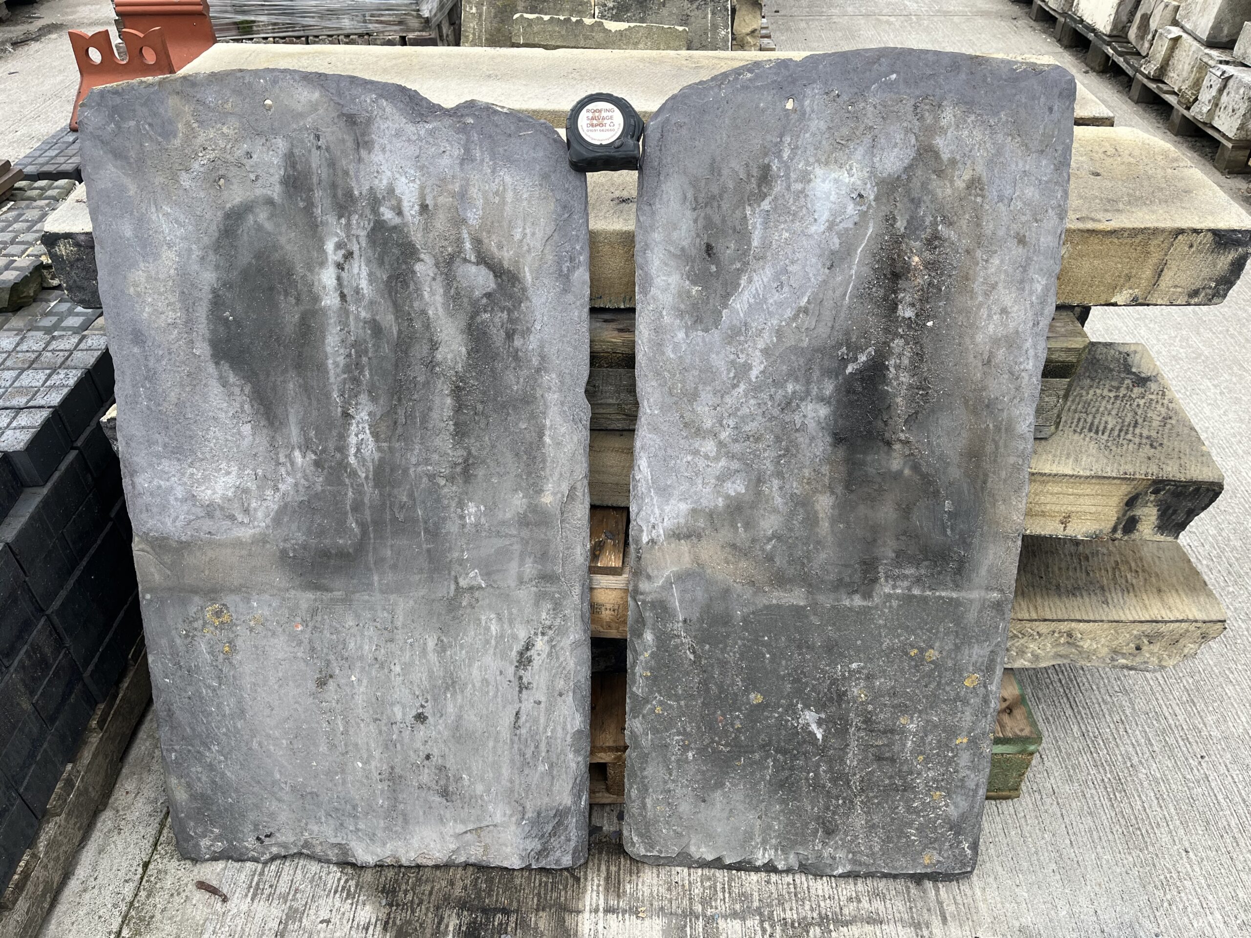 Reclaimed Penrhyn Purple Welsh Random Tonner Roof Slates 40" Long ...