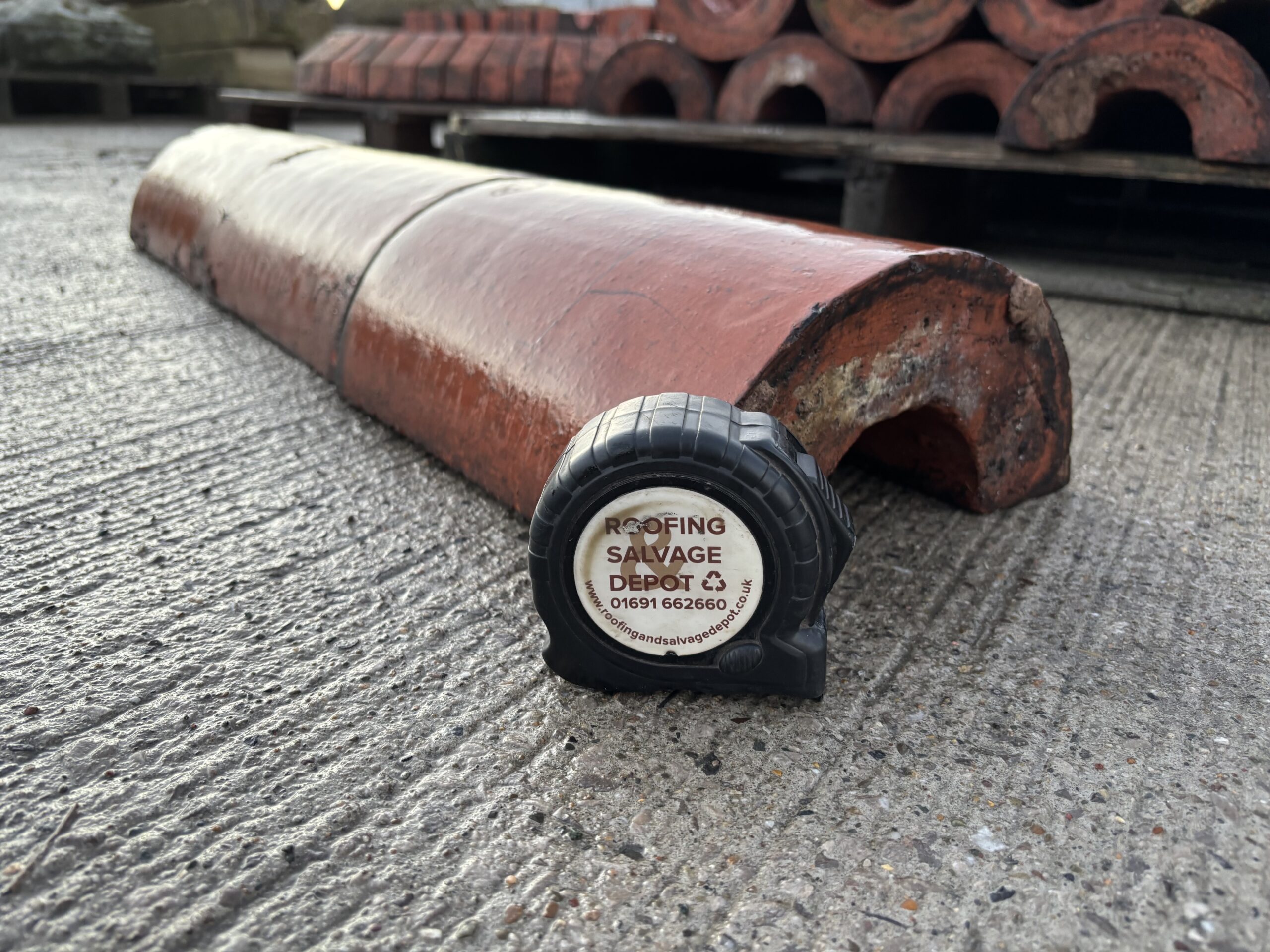 Reclaimed Ruabon Red Half Round Arched Wall Copings Toppers x 26 ...