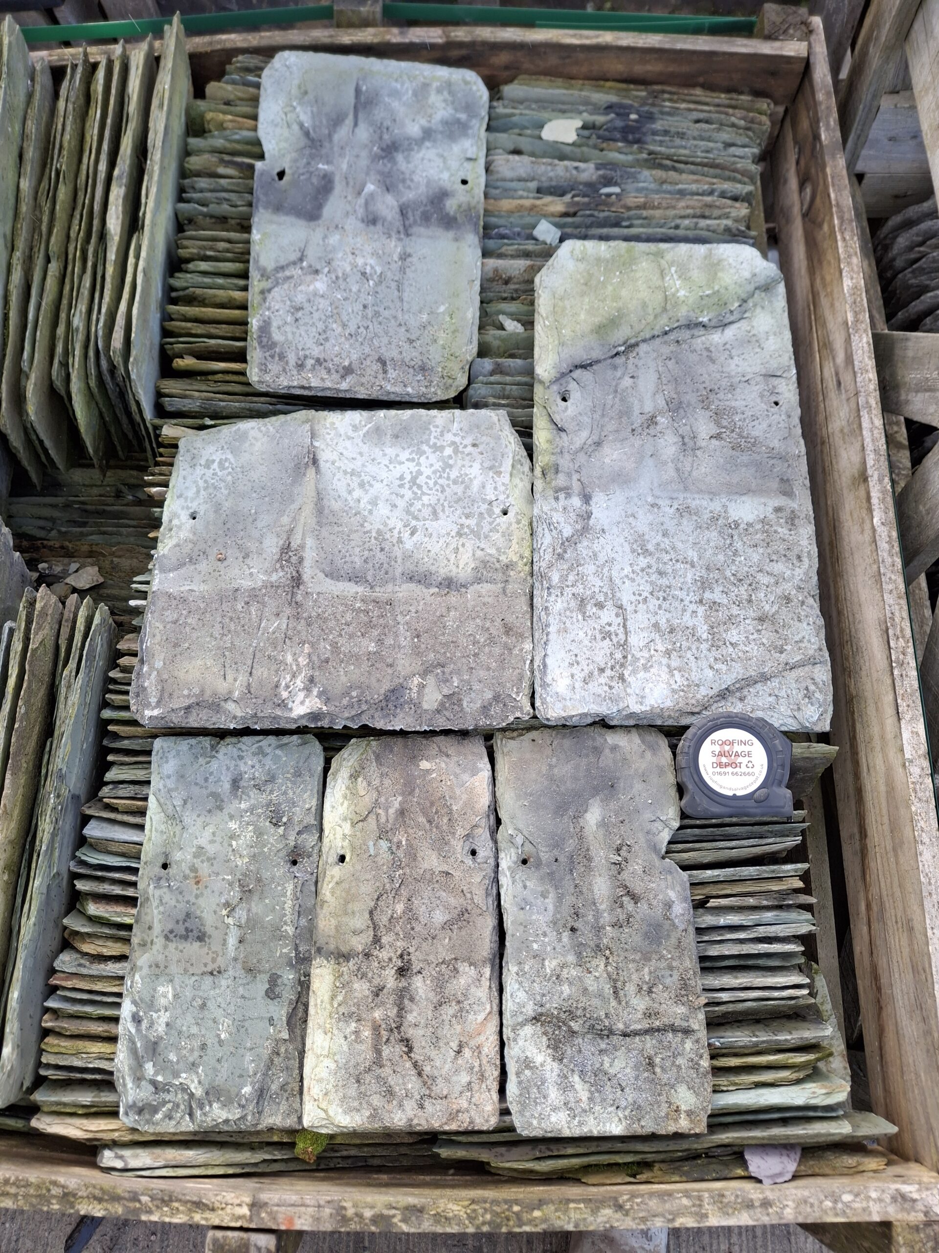 Reclaimed Batch Of Westmorland Green Random Slate Per Tonne - Roofing ...
