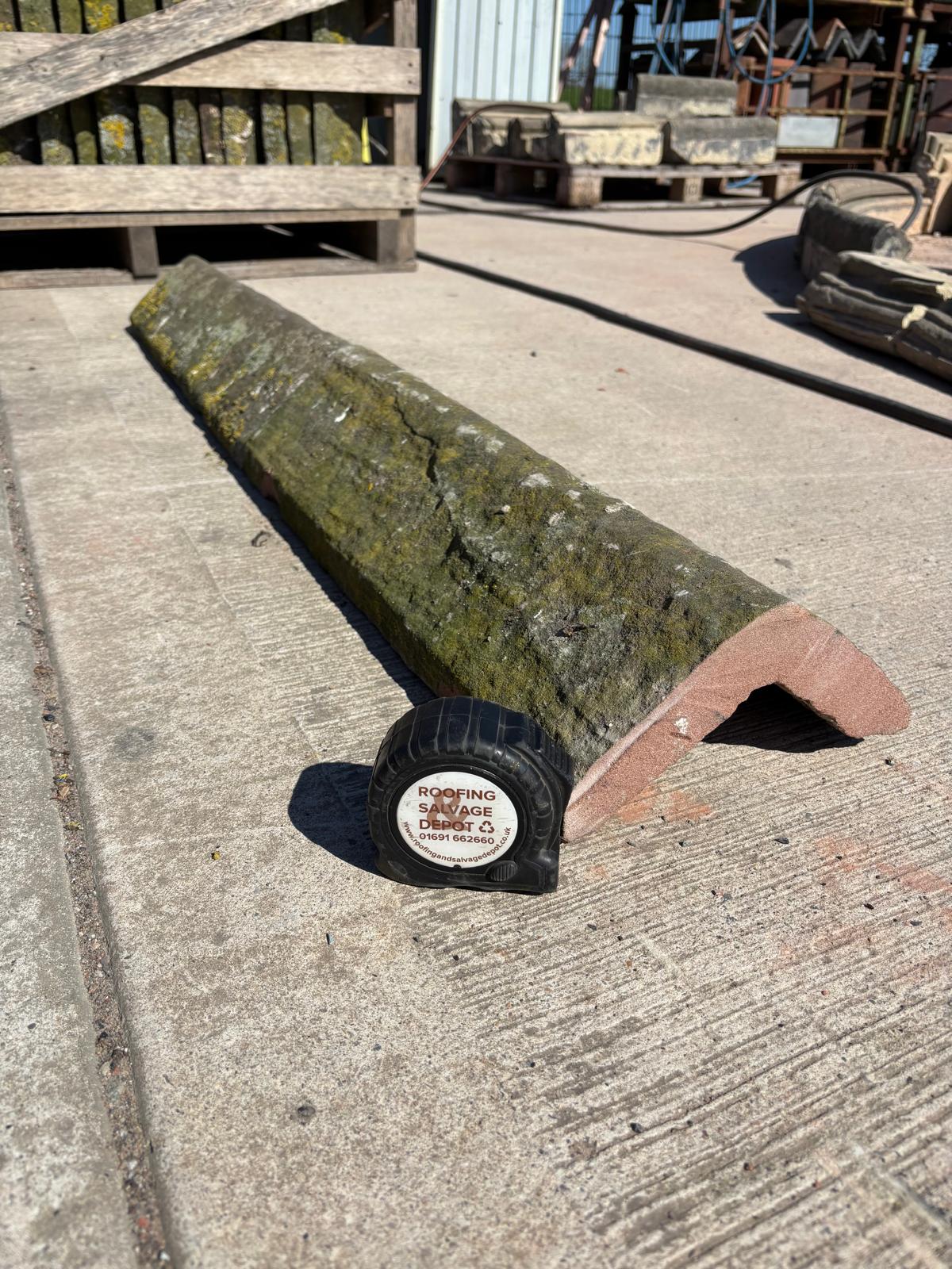 Reclaimed Batch Of Red Sandstone Ridge 105° 75ft - Roofing and Salvage ...