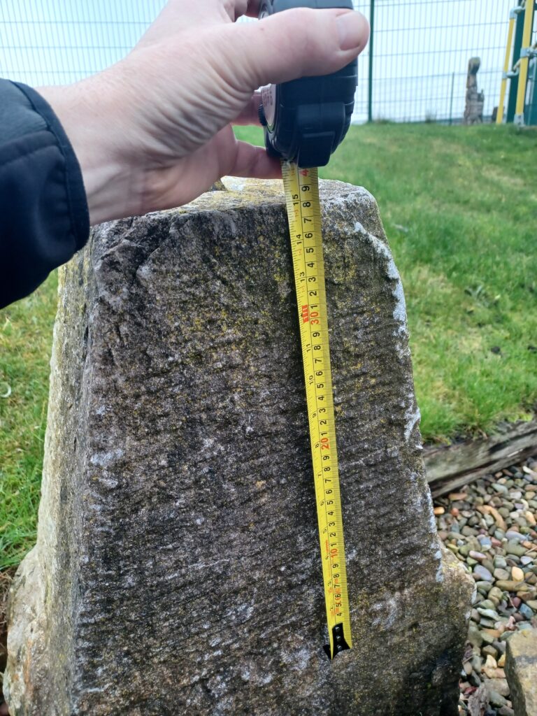 Reclaimed LimeStone Tapered Bollard Jostle Stone 28" High - Roofing and ...