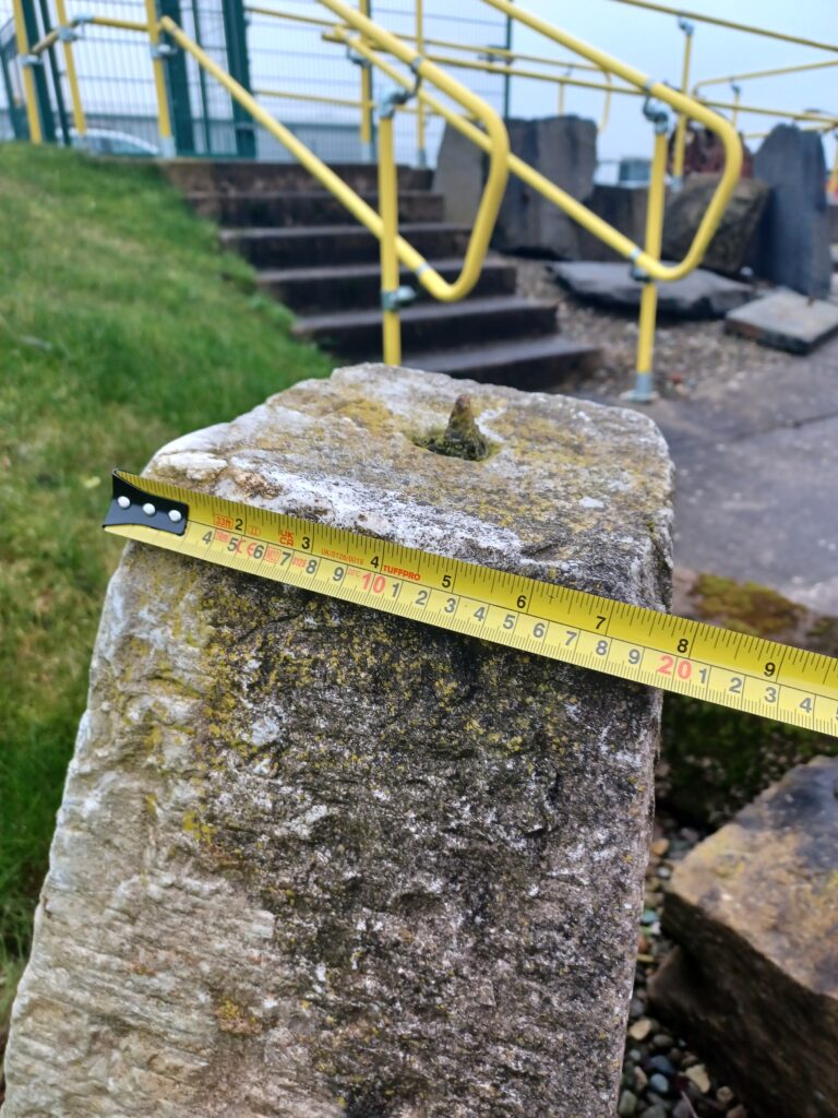 Reclaimed LimeStone Tapered Bollard Jostle Stone 28" High - Roofing and ...